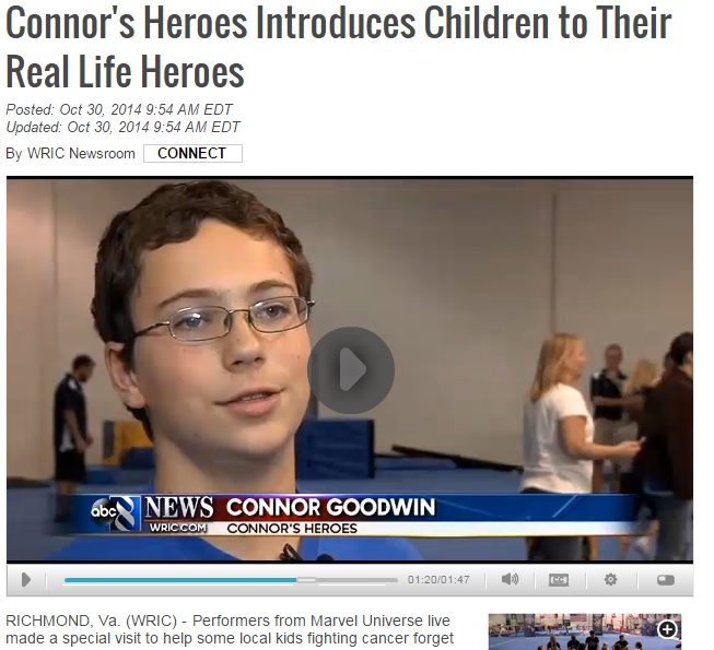Connor’s Heroes in the News - Connor's Heroes